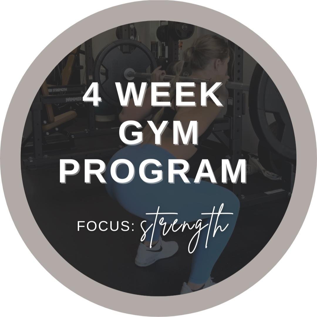 4 Week Gym STRENGTH by Alexandria Jean Fitness