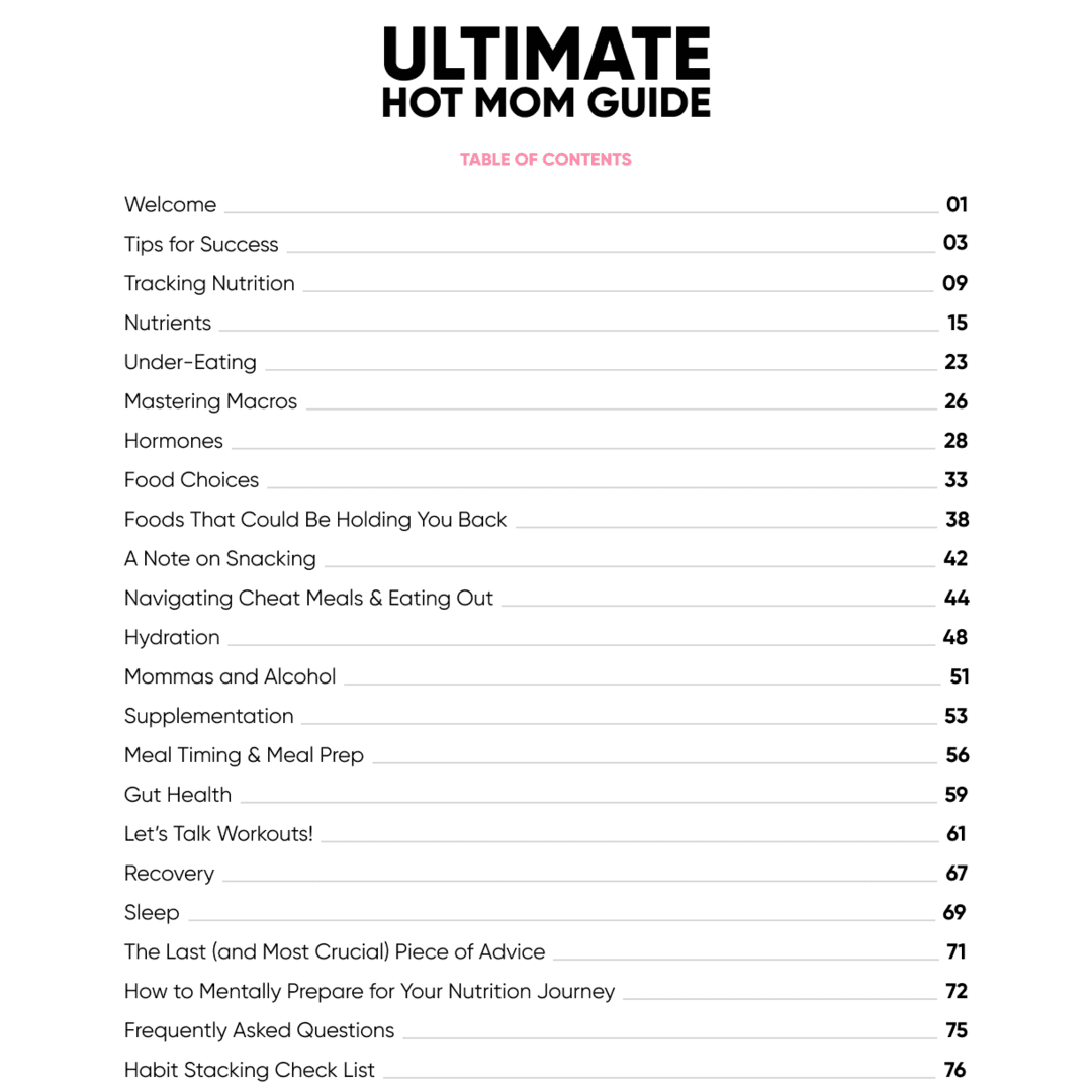 The ULTIMATE HOT MOM GUIDE by LIIT Fit App